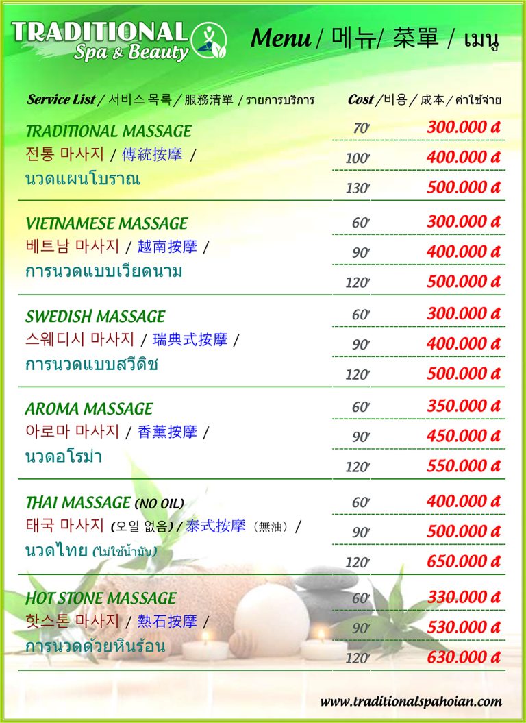 Hand Treatments - Traditional Spa Hoi An | Best Spa in Hoi An